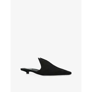 AZZEDINE ALAIA Pointed-toe Suede Heeled Mules