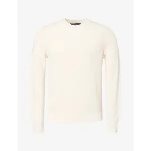 Rag & Bone Danton Crewneck Cotton Jumper - Chalk