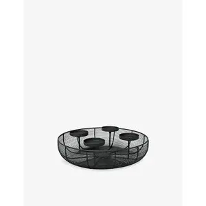 VILLEROY & BOCH Christmas Chic Metal Advent Wreath Candle Holder - Black
