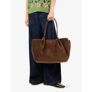 Max Mara Pasticcino Suede Tote Bag