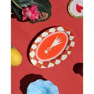 LAETITIA ROUGET X Pangea Shooting Star Medium Stoneware Oval Platter