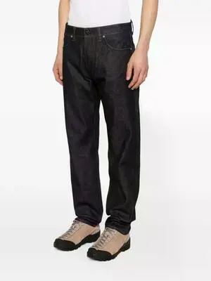 Stone Island Logo-patch Straight-leg Jeans