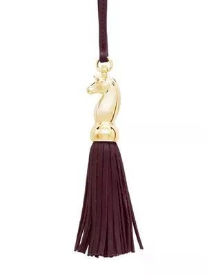 AIGNER Ciondollini Horse-head Tassel Bag Charm - Red