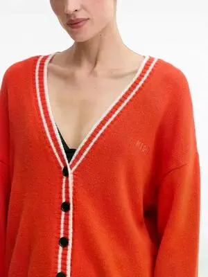 MSGM Striped V-neck Cardigan