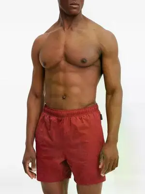 NAPAPIJRI Seersucker-texture Logo-patch Swim Shorts
