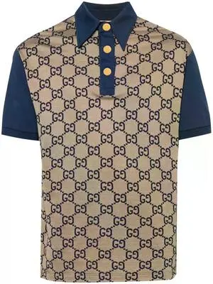 Gucci Maxi Gg Polo Shirt - Blue