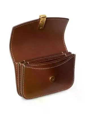 Polo Ralph Lauren Polo Id Leather Fold-over Card Case - Brown