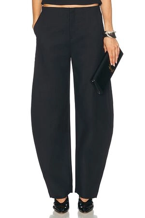 EAVES Low Rise Mai Sculptural Compact Suiting Pant - Black
