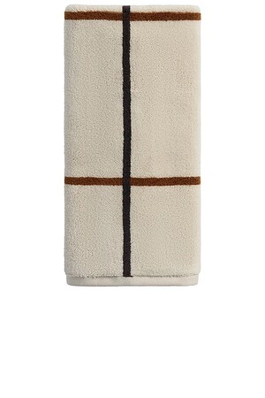PARACHUTE Organic Plush Hand Towel - Bone Windowpane