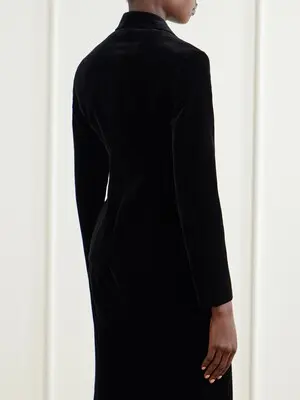 Alaïa Double-breasted Cotton-velvet Blazer