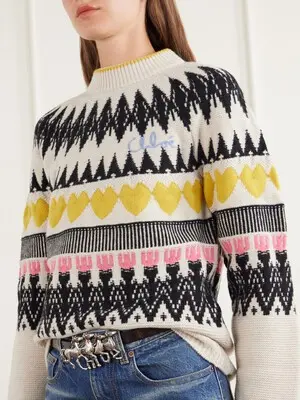 Chloé Fair Isle Wool Sweater