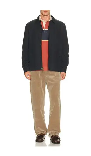 Marine Layer Sueded Rugby Polo In . Also