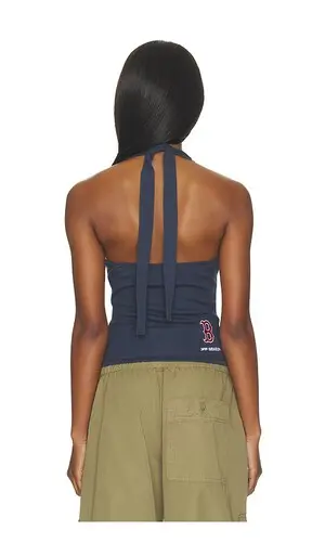 OFF SEASON Boston Red Sox Ruched Halter Top In . Also