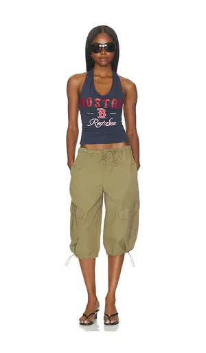 OFF SEASON Boston Red Sox Ruched Halter Top In . Also