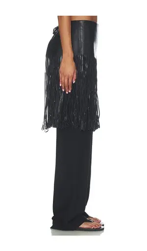 ST. AGNI Fringe Belt Skirt