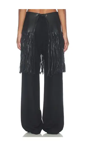ST. AGNI Fringe Belt Skirt