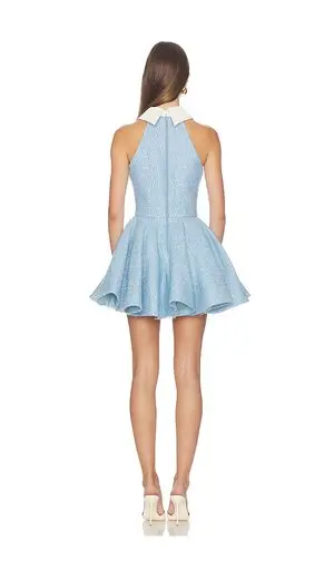 BRONX BANCO Sleeveless Tweed Mini Dress In . Also
