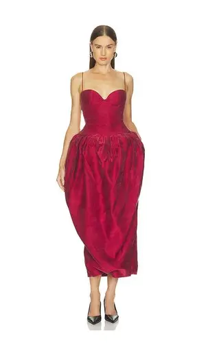 Magda Butrym Tank Midi Dress In . Also - Red