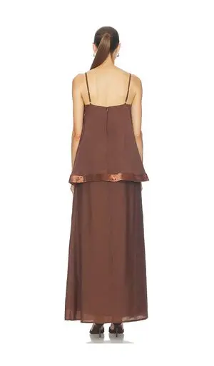 ELLIATT Rosera Satin Bow Maxi Dress In . Also