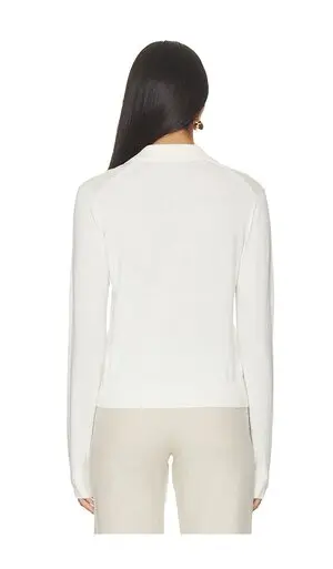 EAVES Maegen Polo Collar Cardigan In . Also