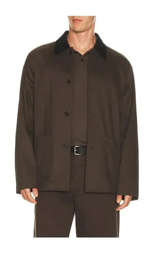 Theory 4 Button Jacket In . Also - Brown