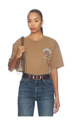 SENDERO PROVISIONS CO. High Stepper Vintage Tee In . Also - Brown