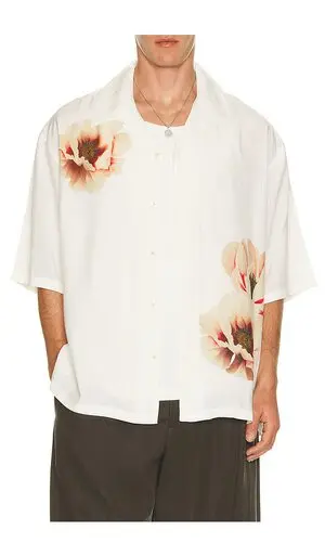 ALLSAINTS Floraison Short Sleeve Shirt In . Also
