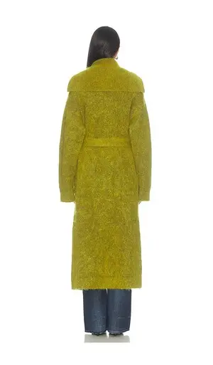 GANNI Brushed Mohair Long Cardigan In . Also