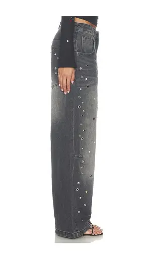 JADED LONDON Rhinestone Studded Colossus Jeans In . Also