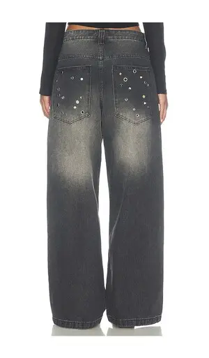 JADED LONDON Rhinestone Studded Colossus Jeans In . Also