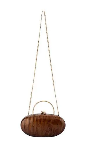 OLGA BERG Imelda Acrylic Top Handle Bag