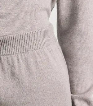 BARRIE Cashmere Wide-leg Trousers