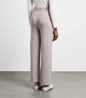 BARRIE Cashmere Wide-leg Trousers