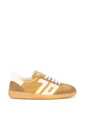 BACK 70 Cloud Panelled Faux-fur Sneakers - Yellow