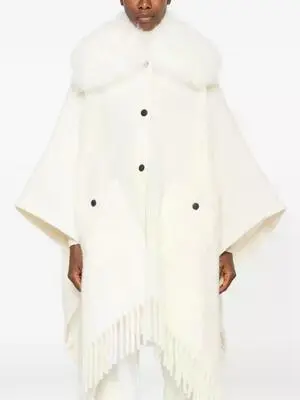 Moncler Fringed Cape