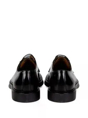 FRANCO FEDELE Polished Calf Leather Derby Shoes