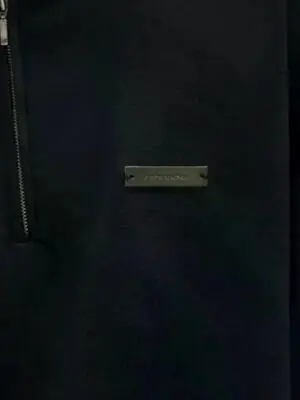 ENTIRE STUDIOS Quarter-zip Logo-plaque Polo Shirt