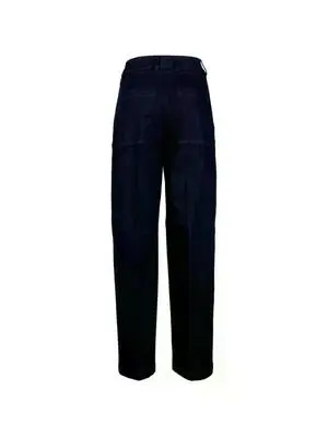 VIA MASINI 80 Pleated Wide-leg Jeans