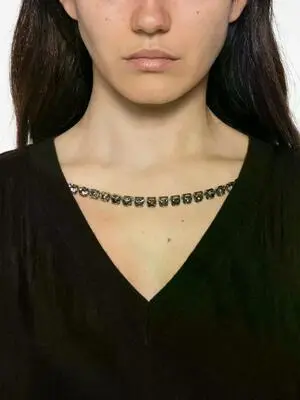 Liu Jo Crystal-embellished V-neck Sweater