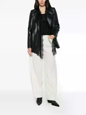 ERMANNO FIRENZE Five-pockets Chain-link Trousers - Neutrals