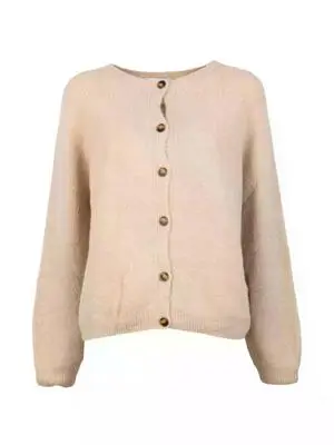 CINQUE Brushed-finish Raglan-sleeve Cardigan - Neutrals