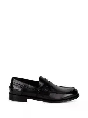 FRANCO FEDELE Panelled Penny Loafers