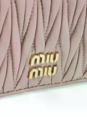 Miu Miu Small Matelassé Nappa Leather Wallet