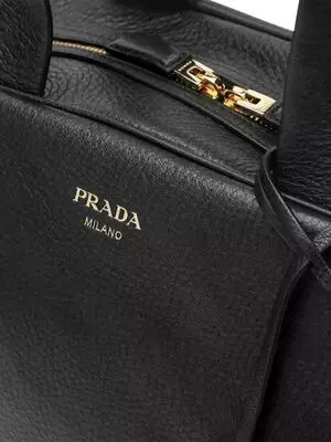 Prada Grained Leather Satchel Bag