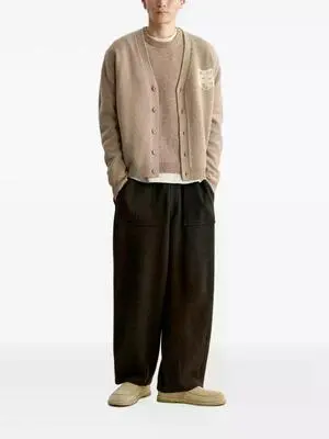 Maison Kitsuné V-neck Wool Cardigan