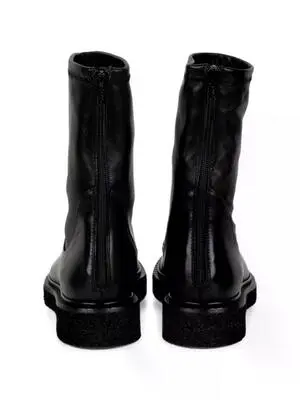 GUGLIELMO ROTTA Rear-zip Leather Boots