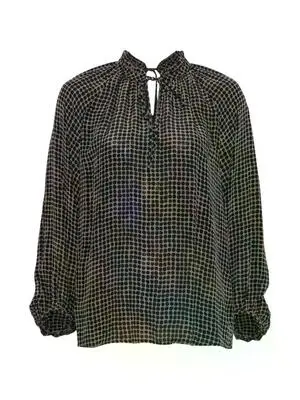 Marc O'polo Polka-dot Tie-neck Blouse - Neutrals