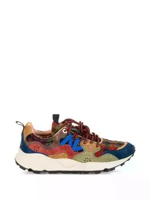 FLOWER MOUNTAIN Yamano 3 Panelled Sneakers Red
