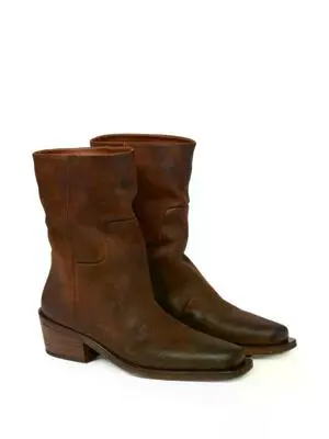 Marsèll Distressed-effect Square-toe Boots