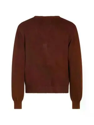 ARTE ANTWERP Logo-embroidered Ribbed-knit Sweater